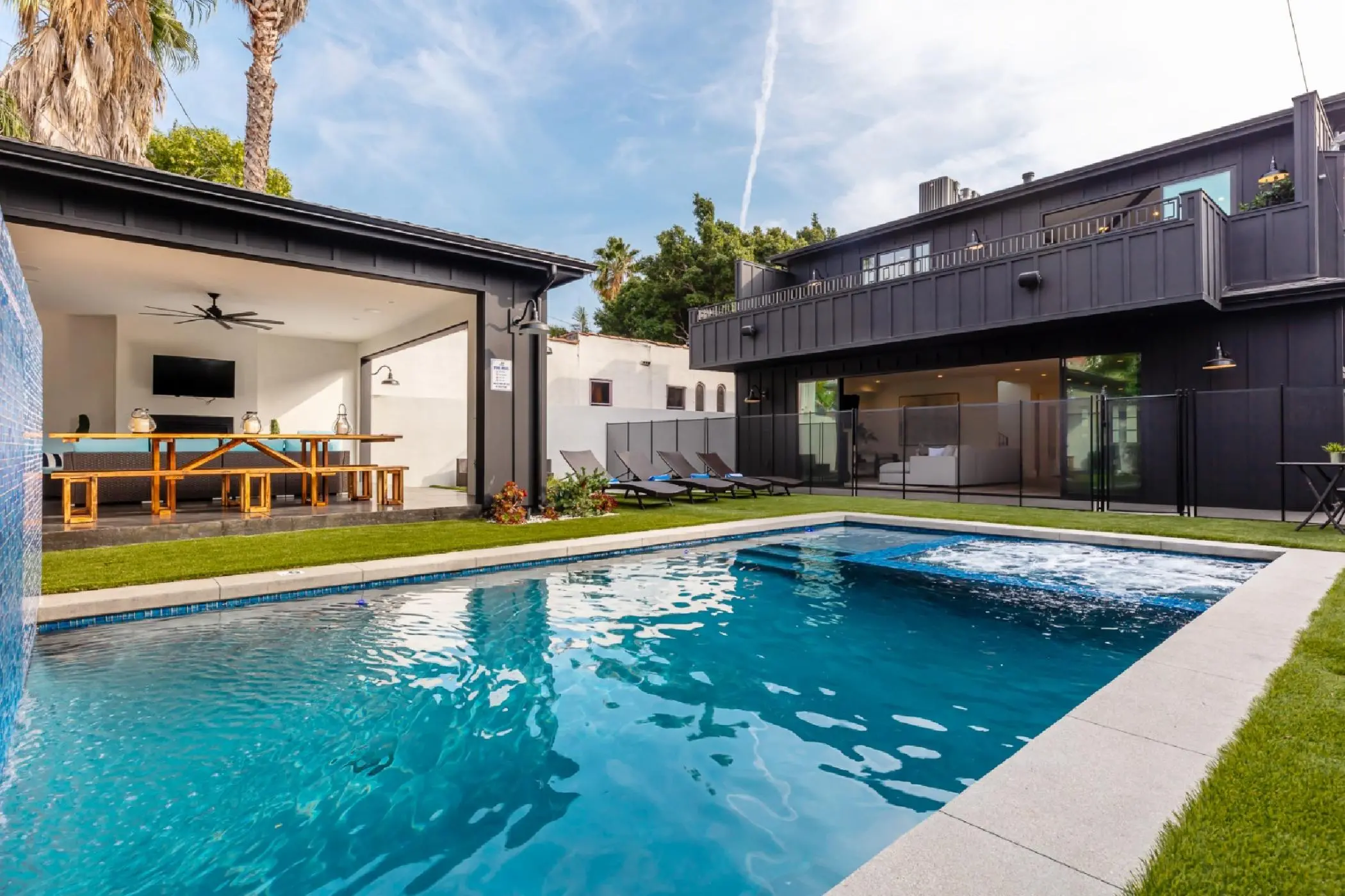 Luxury Modern Farmhouse Estate with Private Waterfall Pool from ...