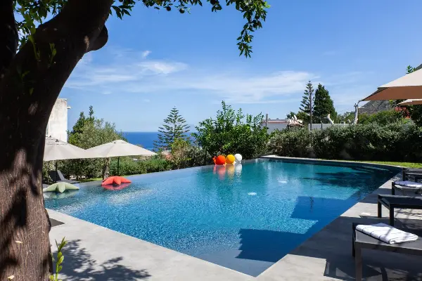 Salina Island Villa off of Sicily with Private Infinity Pool and Ocean ...