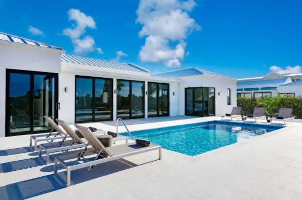 Luxury Modern Villa with Pool in a Private Community Near Grace Bay ...