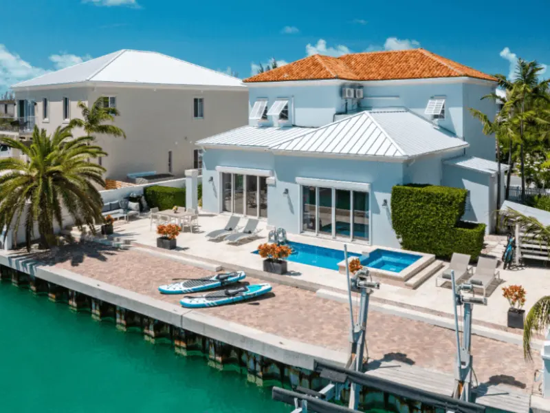 Waterfront Villa in Exclusive Leeward Neighborhood with Plunge Pool ...