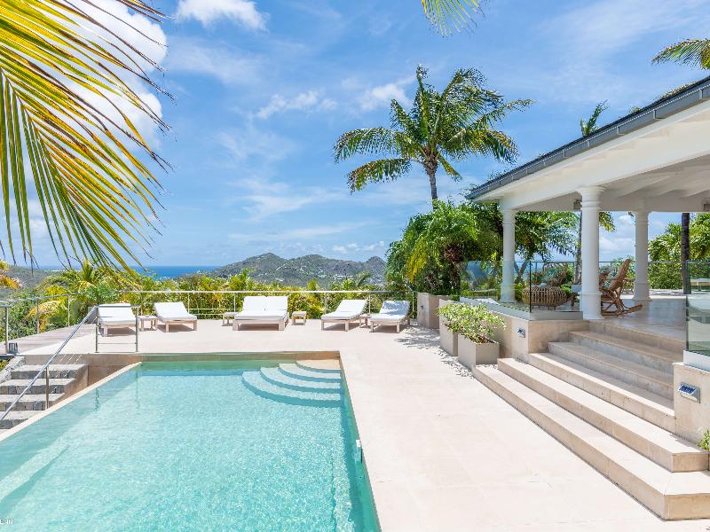 Bohemian-Inspired Hillside Villa with Stunning Ocean Views in St ...