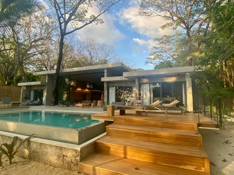 Ultra-Modern Hippie Chic Beachfront Estate with Infinity Pool from ...