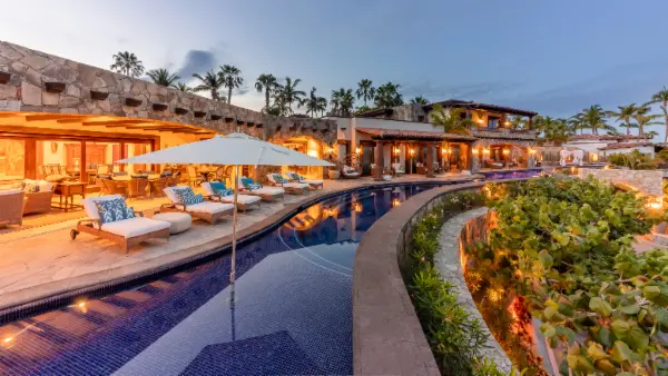 Glamorous Six-Bedroom Villa with Private Beach Access, 100-Foot Pool ...