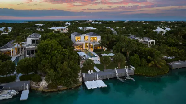 Prestigious Blue Cay Estate with Private Infinity Pool, Canal Views and ...